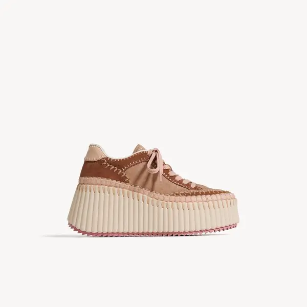 Chloé Nama" Platform Sneakers - Faded Rose