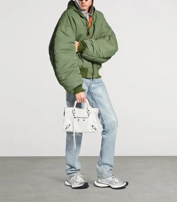 Balenciaga Small Lambskin Le City Top-handle Bag