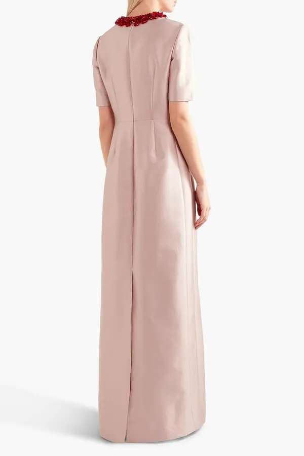 Prada Embellished Wool And Silkblend Gown