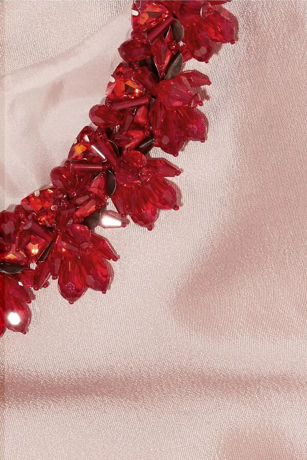 Prada Embellished Wool And Silkblend Gown