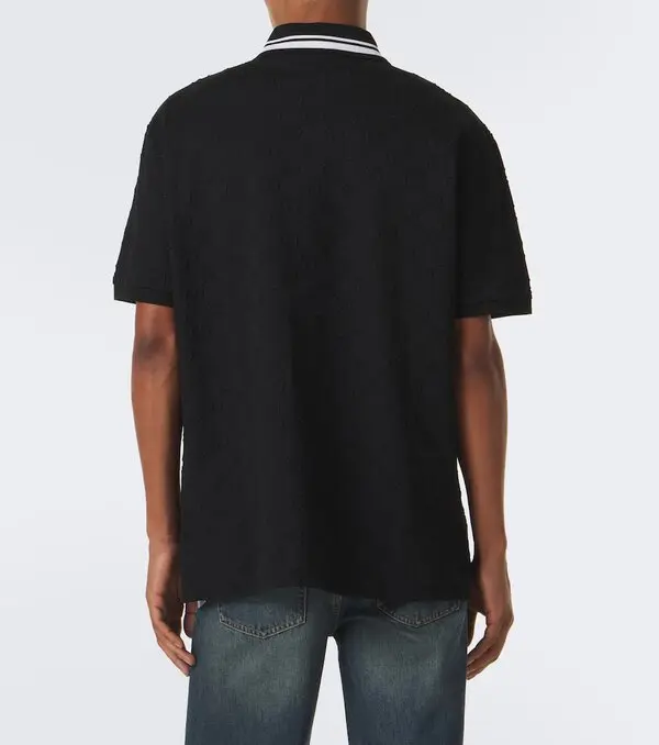 Gucci Gg Cotton-blend Piqué Polo Shirt