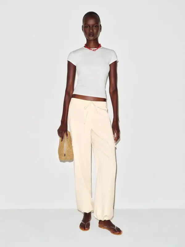 REFORMATION Sawyer Cargo Pant - Ivory