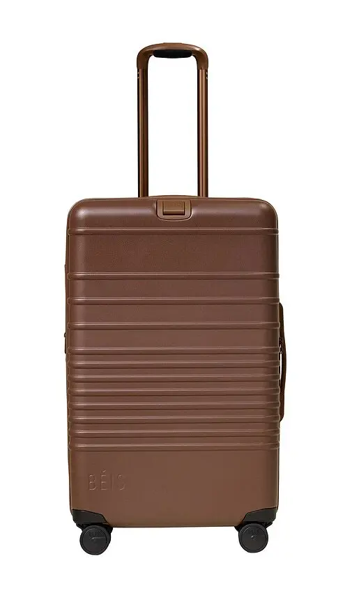 BEIS The Medium Check-in Roller In Brown - Maple