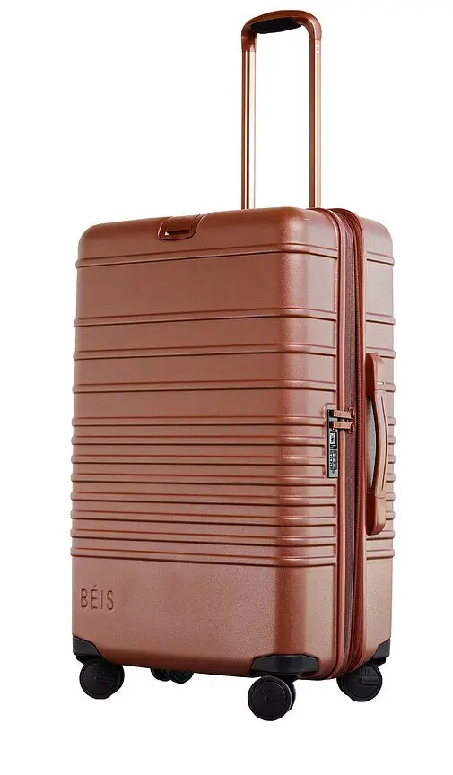 BEIS The Medium Check-in Roller In Brown - Maple