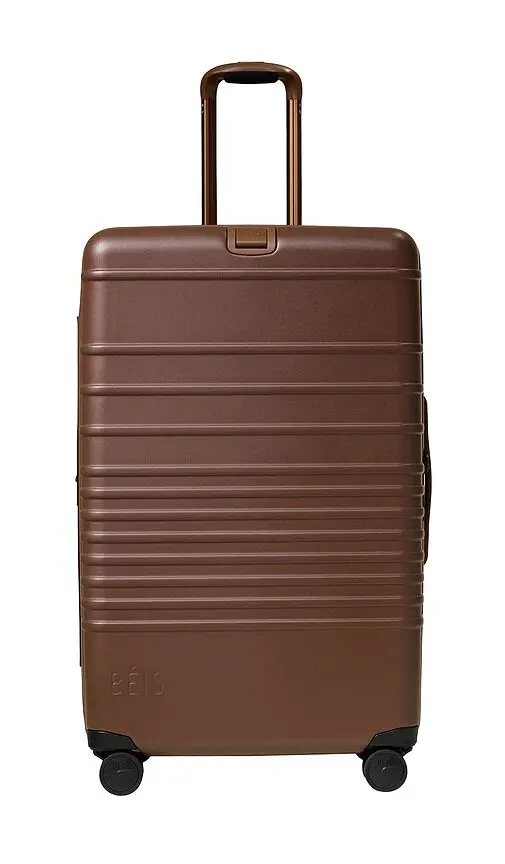 BEIS The Large Check-in Roller In Brown - Maple