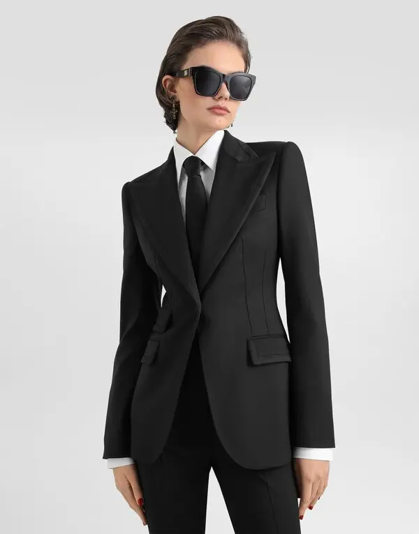 Dolce & Gabbana Turlington Single-breasted Jacket In Bi-stretch Twill