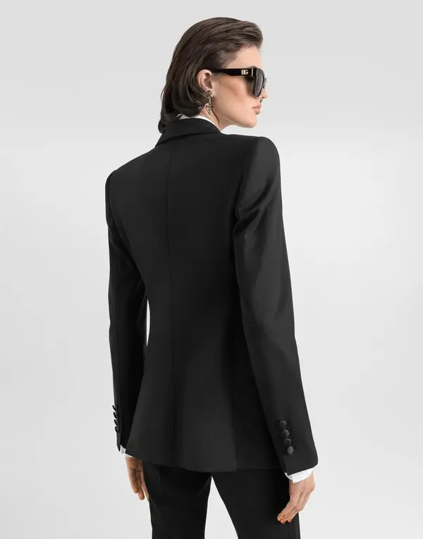 Dolce & Gabbana Turlington Single-breasted Jacket In Bi-stretch Twill