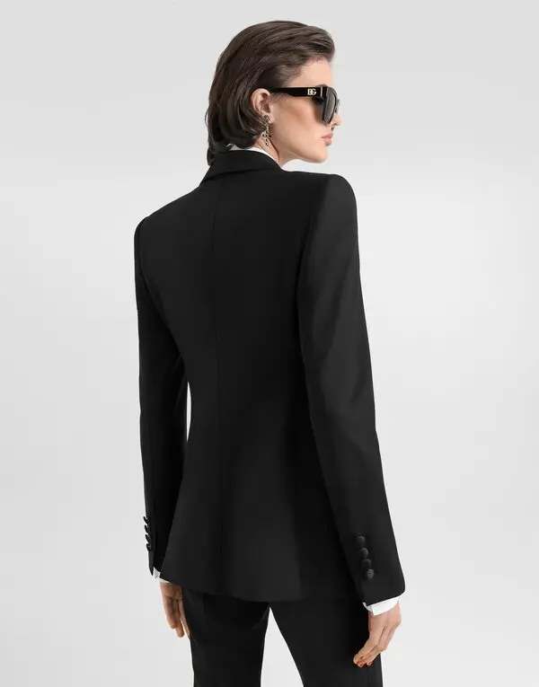 Dolce & Gabbana Turlington Single-breasted Jacket In Bi-stretch Twill
