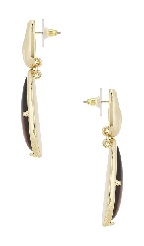 PETIT MOMENTS Solstice Earrings In Cognac