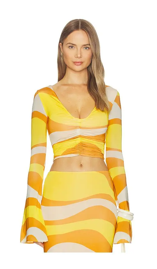 CALA DE LA CRUZ Aelin Top In Yellow - Rapsodia