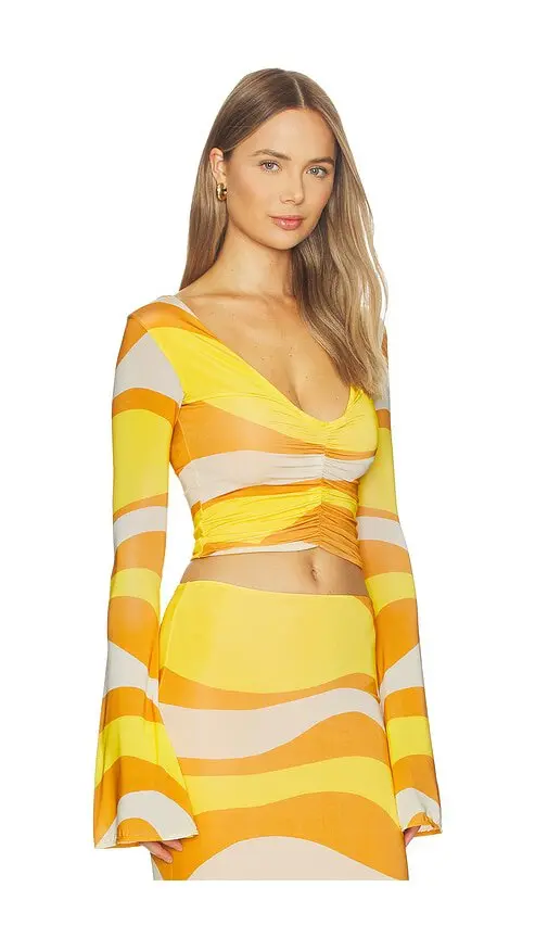 CALA DE LA CRUZ Aelin Top In Yellow