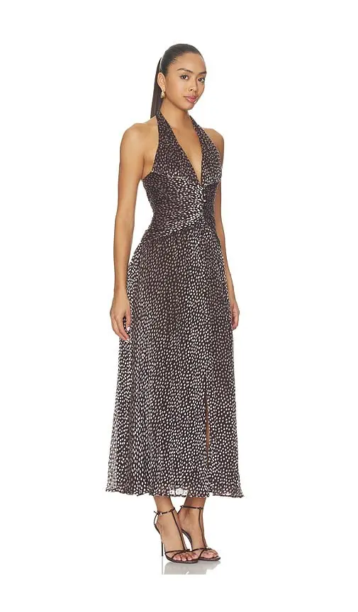 Cult Gaia Clara Halter Neck Maxi Dress