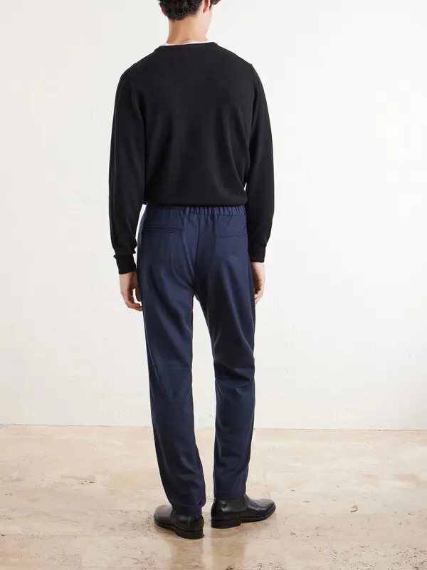 Herno Mélange Flannel Straight-leg Trousers