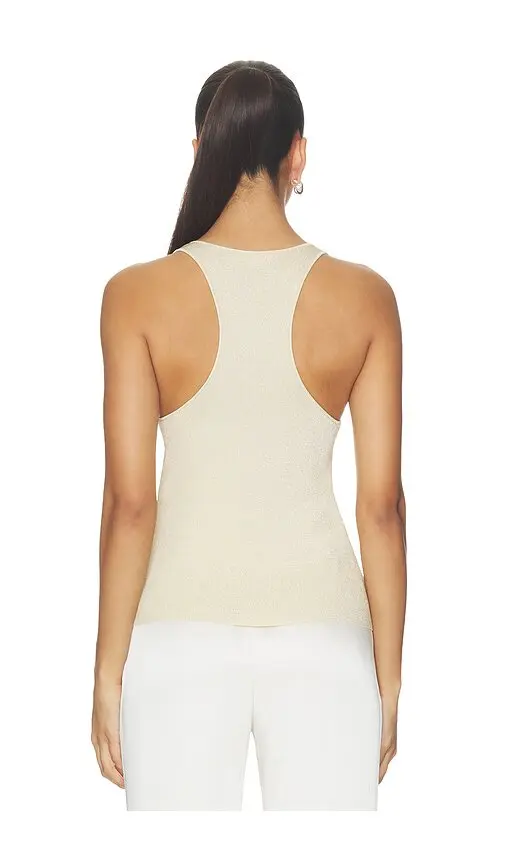 LOVERS AND FRIENDS Rosanna Metallic V Neck Top