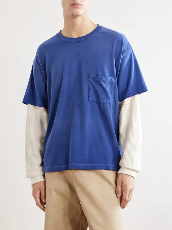 CHERRY LOS ANGELES Santa Fe Layered Printed Cotton-jersey T-shirt