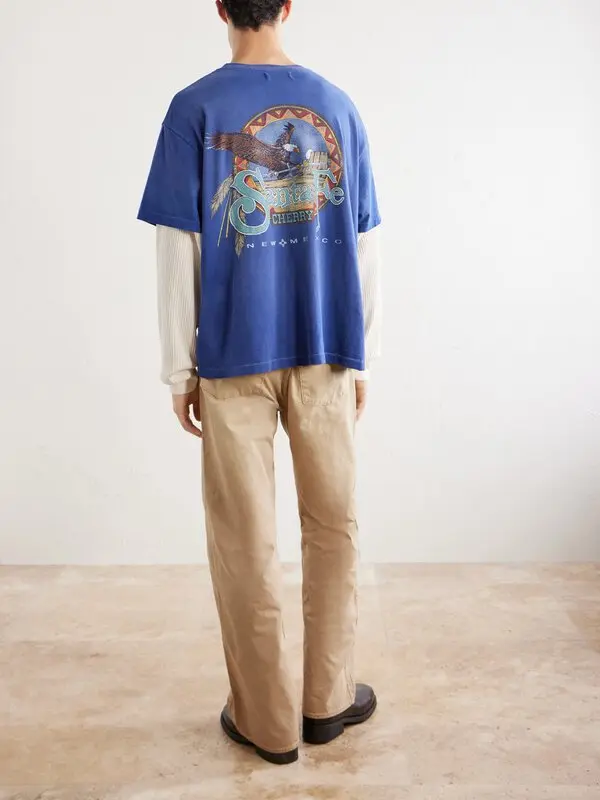 CHERRY LOS ANGELES Santa Fe Layered Printed Cotton-jersey T-shirt
