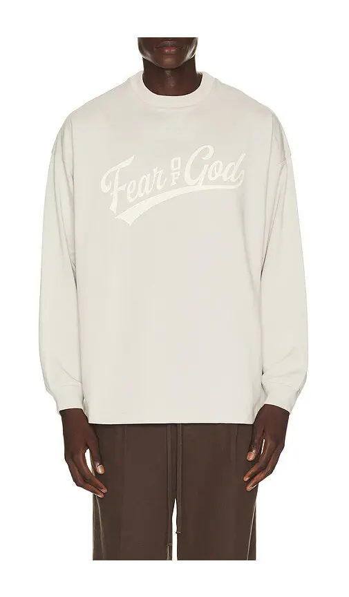 Fear Of God Merch Long Sleeve Tee - Overcast