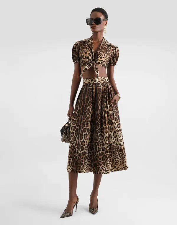 Dolce & Gabbana Leo- Poplin Skirt