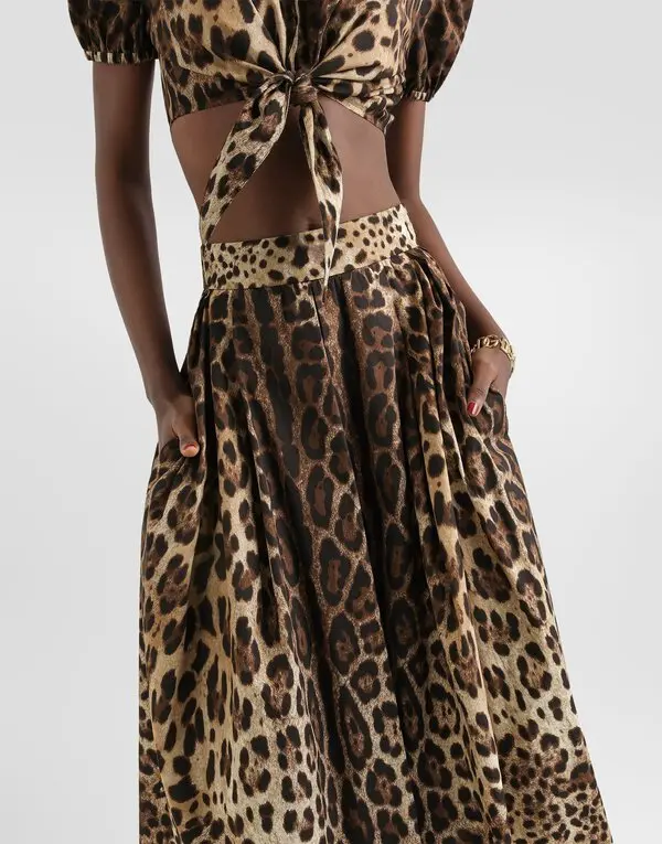 Dolce & Gabbana Leo- Poplin Skirt