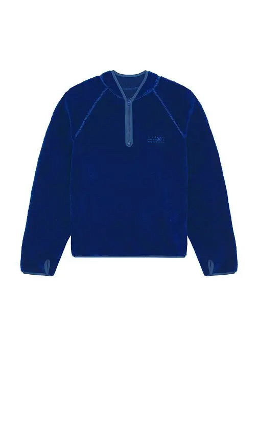 MAISON MARGIELA Half Zip Lightweight Fleece Sweatshirt