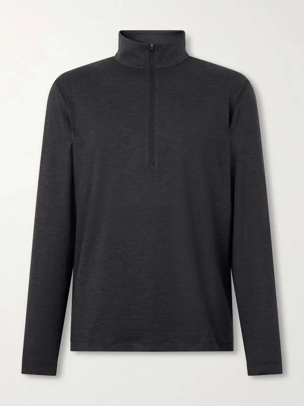 Lululemon Slim-fit Recycled Stretch-jersey Half-zip Sweatshirt