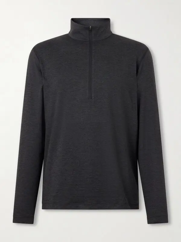 Lululemon Slim-fit Recycled Stretch-jersey Half-zip Sweatshirt