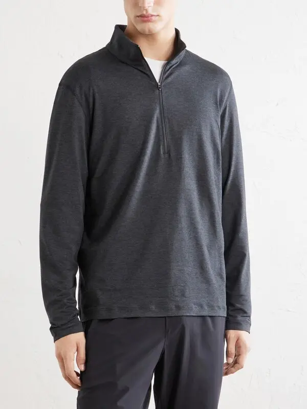 Lululemon Slim-fit Recycled Stretch-jersey Half-zip Sweatshirt