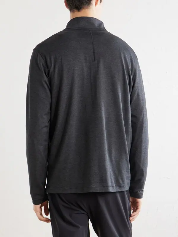 Lululemon Slim-fit Recycled Stretch-jersey Half-zip Sweatshirt