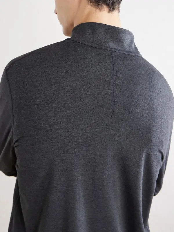 Lululemon Slim-fit Recycled Stretch-jersey Half-zip Sweatshirt