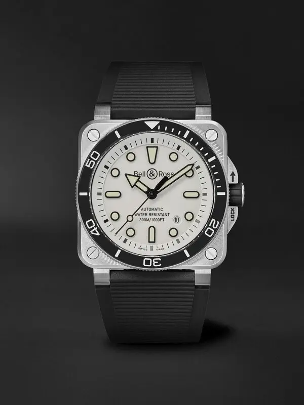 BELL & ROSS Br 03 Diver Automatic Stainless Steel Watch - White