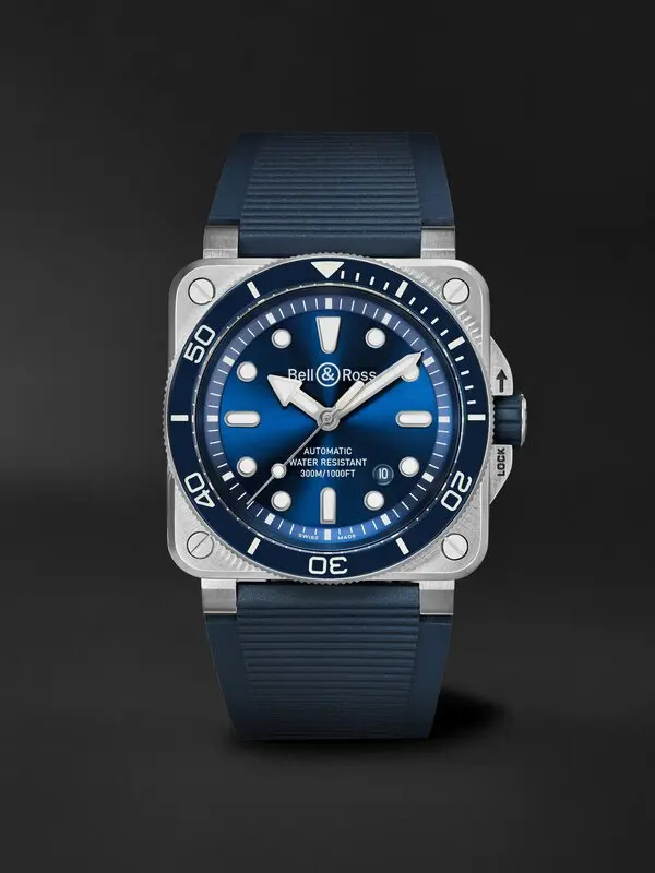 BELL & ROSS Br 03 Diver Automatic Stainless Steel Watch - Blue