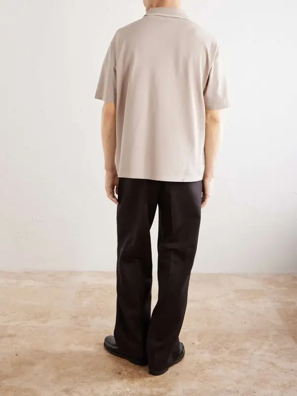 FRAME Cotton-piqué Polo Shirt