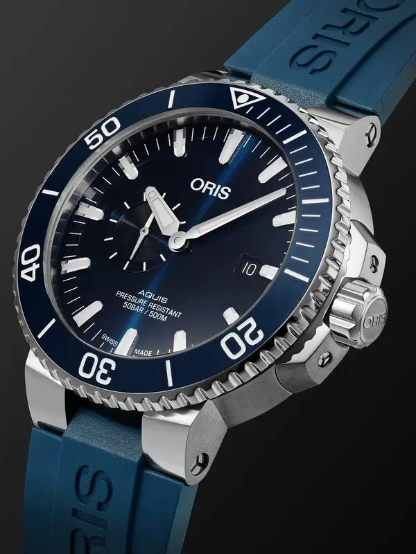 ORIS Aquis Small Second Date Automatic Stainless Steel Diver Watch