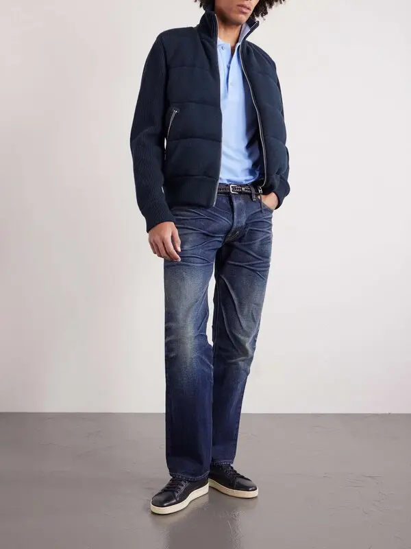 TOM FORD Slim-fit Quilted Wool Down Jacket
