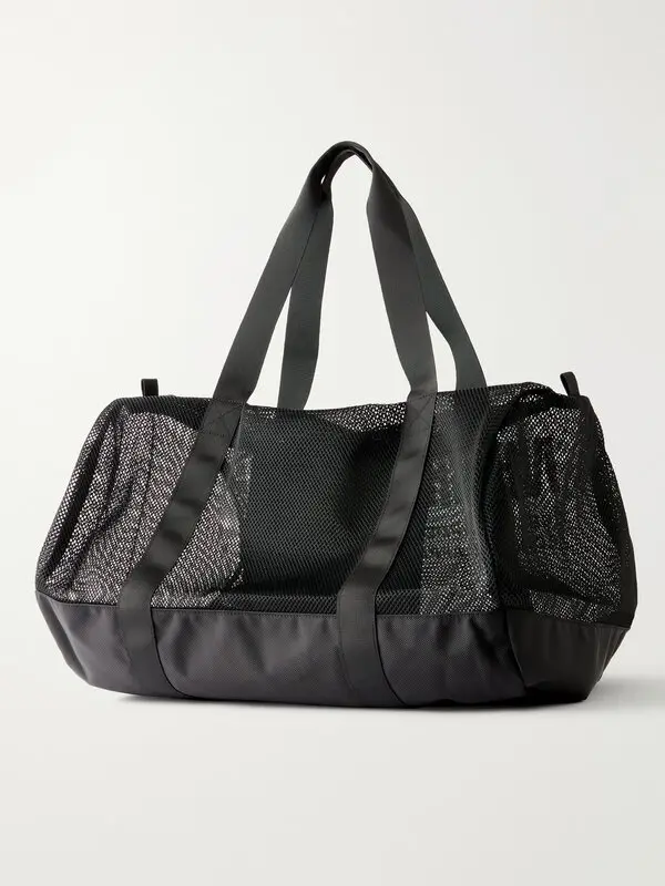 NEIGHBORHOOD Logo-print Mesh Duffle Bag