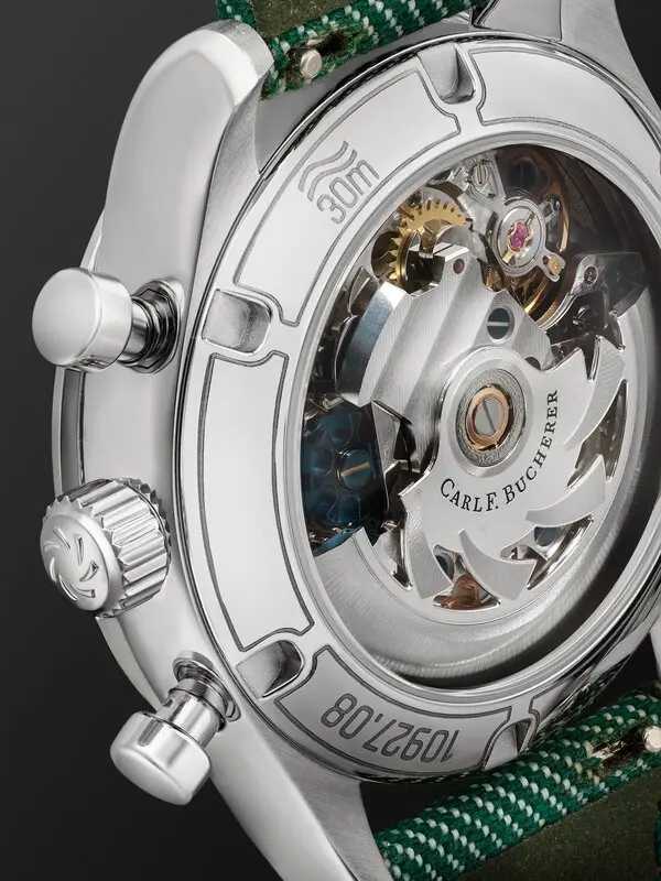 CARL F. BUCHERER Manero Flyback Chronometer Stainless Steel Watch