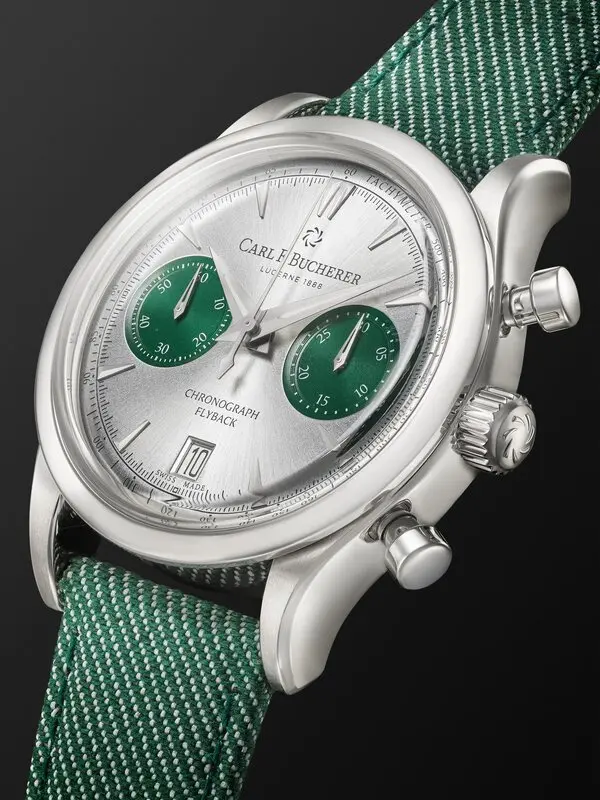 CARL F. BUCHERER Manero Flyback Chronometer Stainless Steel Watch