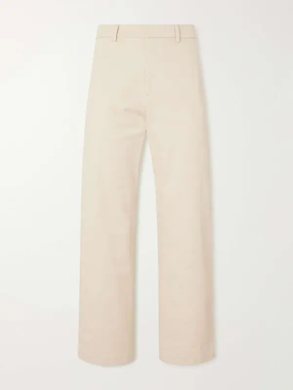 Barena Venezia Wide-leg Cotton-blend Gabardine Trousers