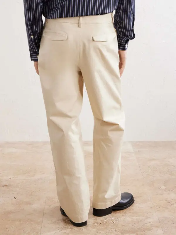Barena Venezia Wide-leg Cotton-blend Gabardine Trousers