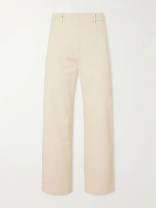 Barena Venezia Wide-leg Cotton-blend Gabardine Trousers