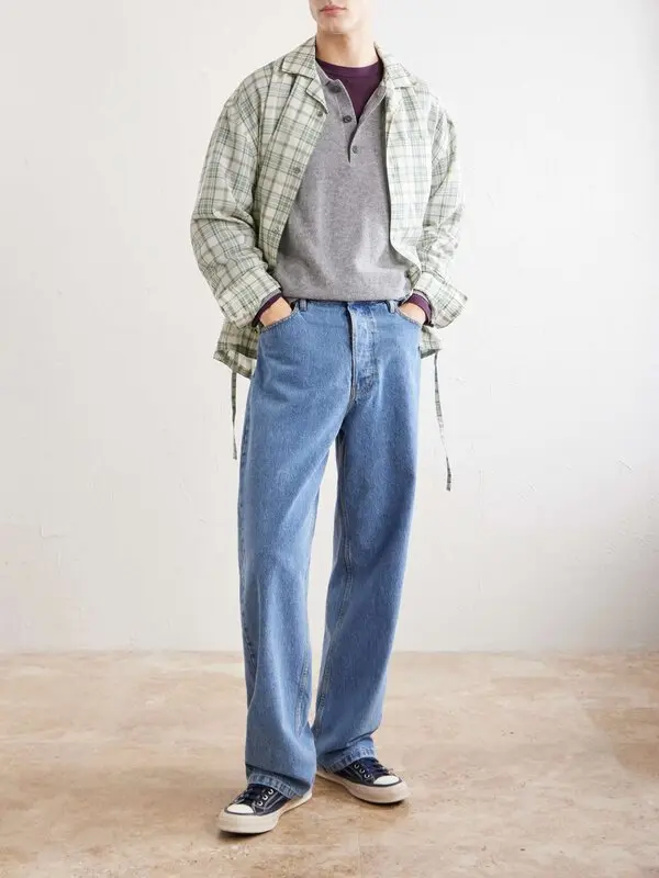 FRAME Wool Polo Sweater