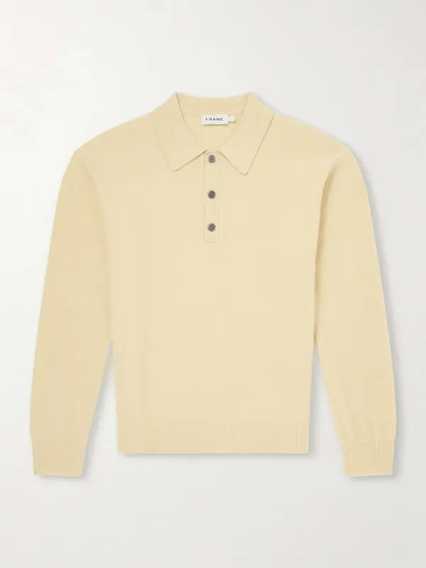 FRAME Wool Polo Sweater