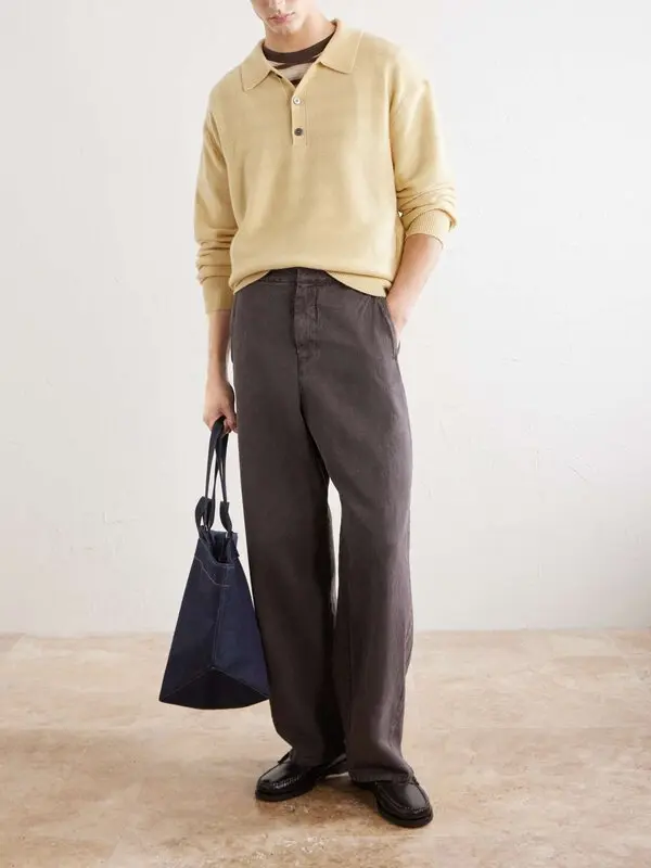 FRAME Wool Polo Sweater