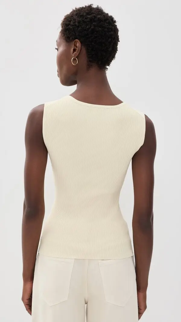 DL1961 Ribbed Square Tank Top
