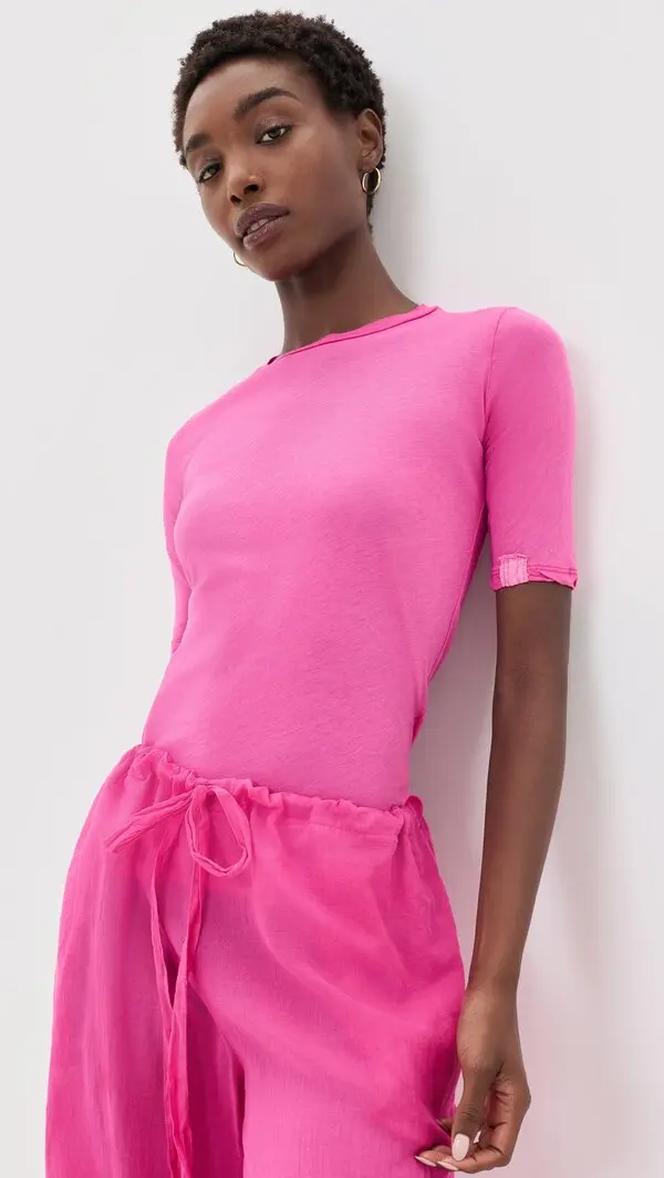 ALL THREE Victoria Tissue Cotton T-shirt