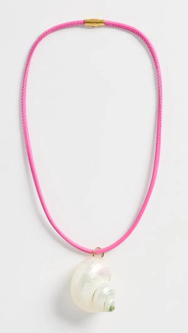 LOGAN TAY Cord Shell Pendant Necklace
