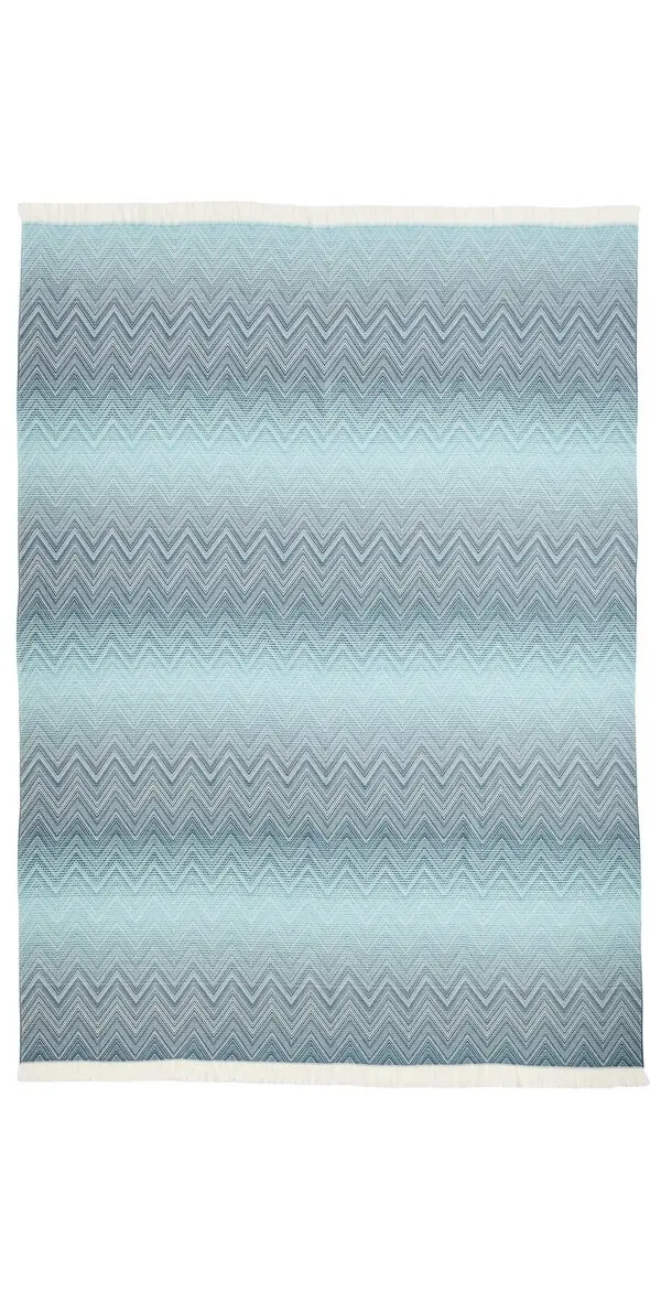 Missoni Timmy Wool Throw - Petrol