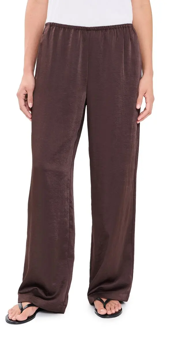 Madewell Easy Pull On Satin Pants