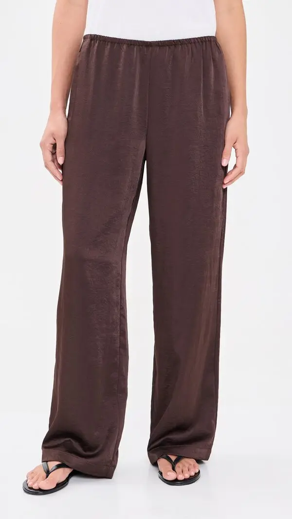 Madewell Easy Pull On Satin Pants