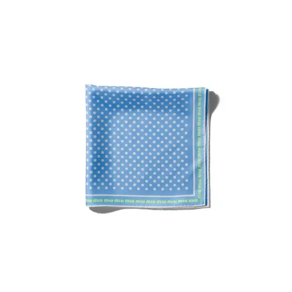 Miu Miu Printed Twill Scarf